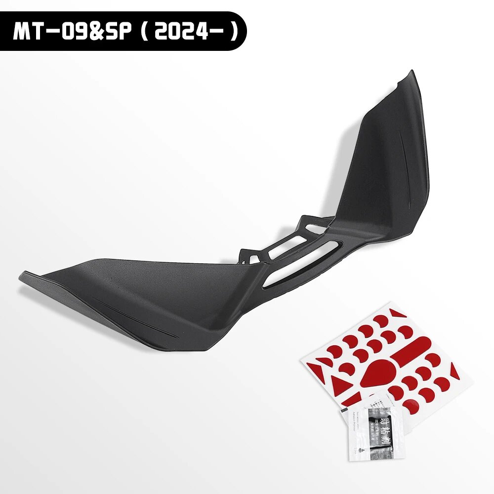 Новый передний спойлер MT-09 (2024 Gen 4) для Yamaha MT-09 MT09 SP 2024 + передний спойлер для мотоцикла, аэродинамический комплект крыльев, спойлер