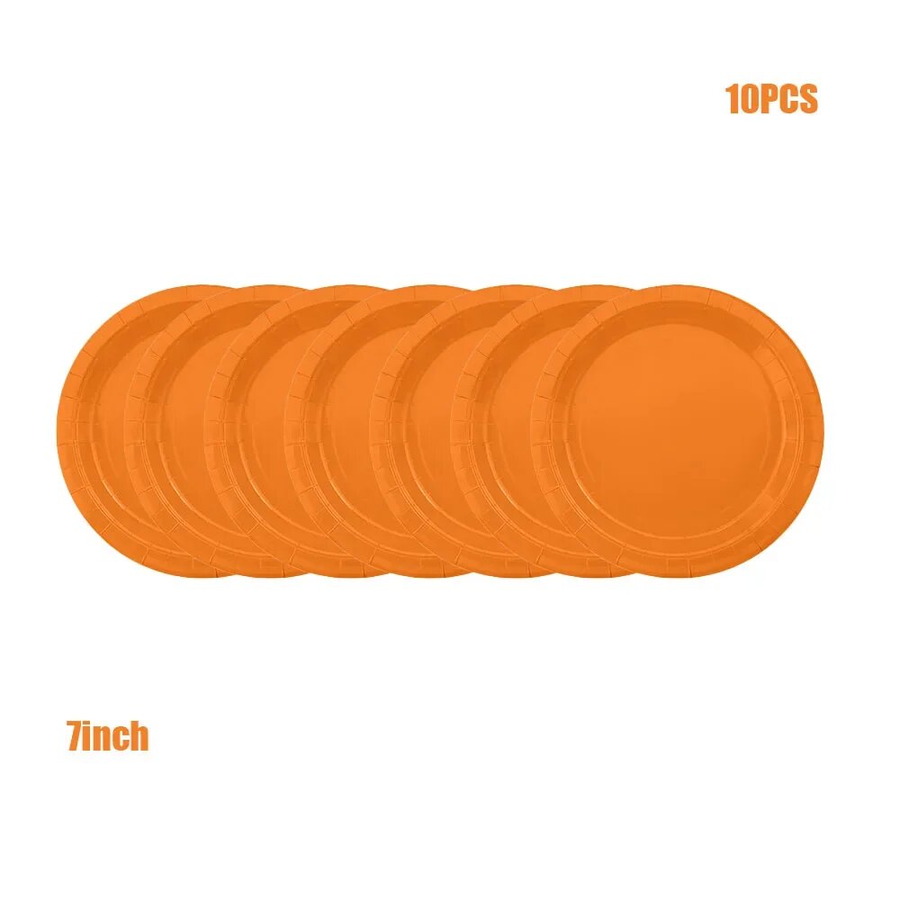 Одноразовая посуда Orange 7in Plates-10PCS