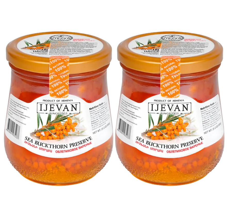 Варенье облепиховое Иджеван IJEVAN 600г, 2шт. Армения