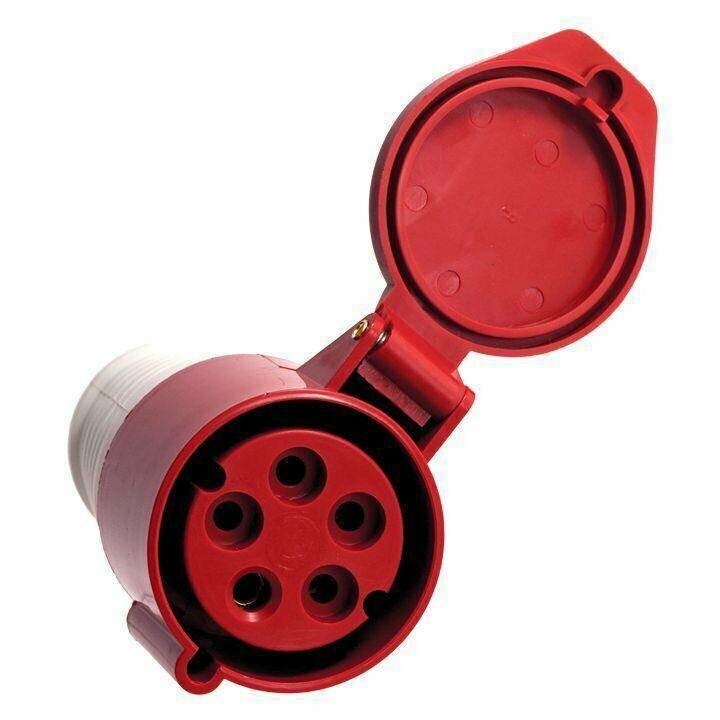 EKF Розетка каб. 32A 3P+E+N 380В IP44 225 ps-225-32-380