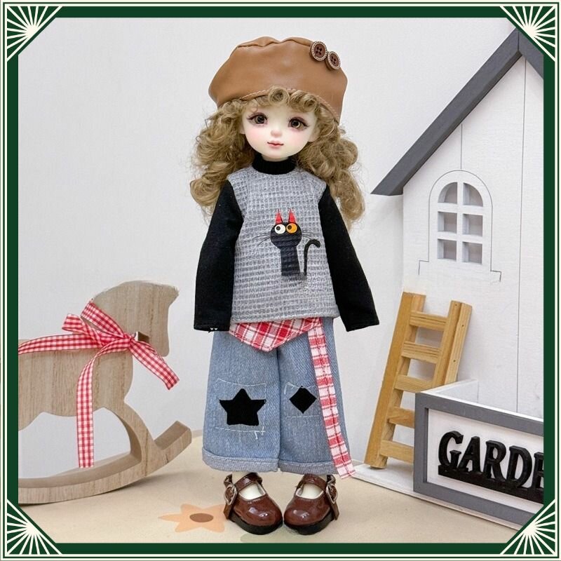 Модная одежда для куклы BJD 6 размера 30 см, комплект без куклы и обуви