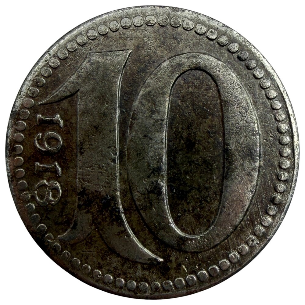Германия, Германская империя, Майнц 10 пфеннигов 1918 г.