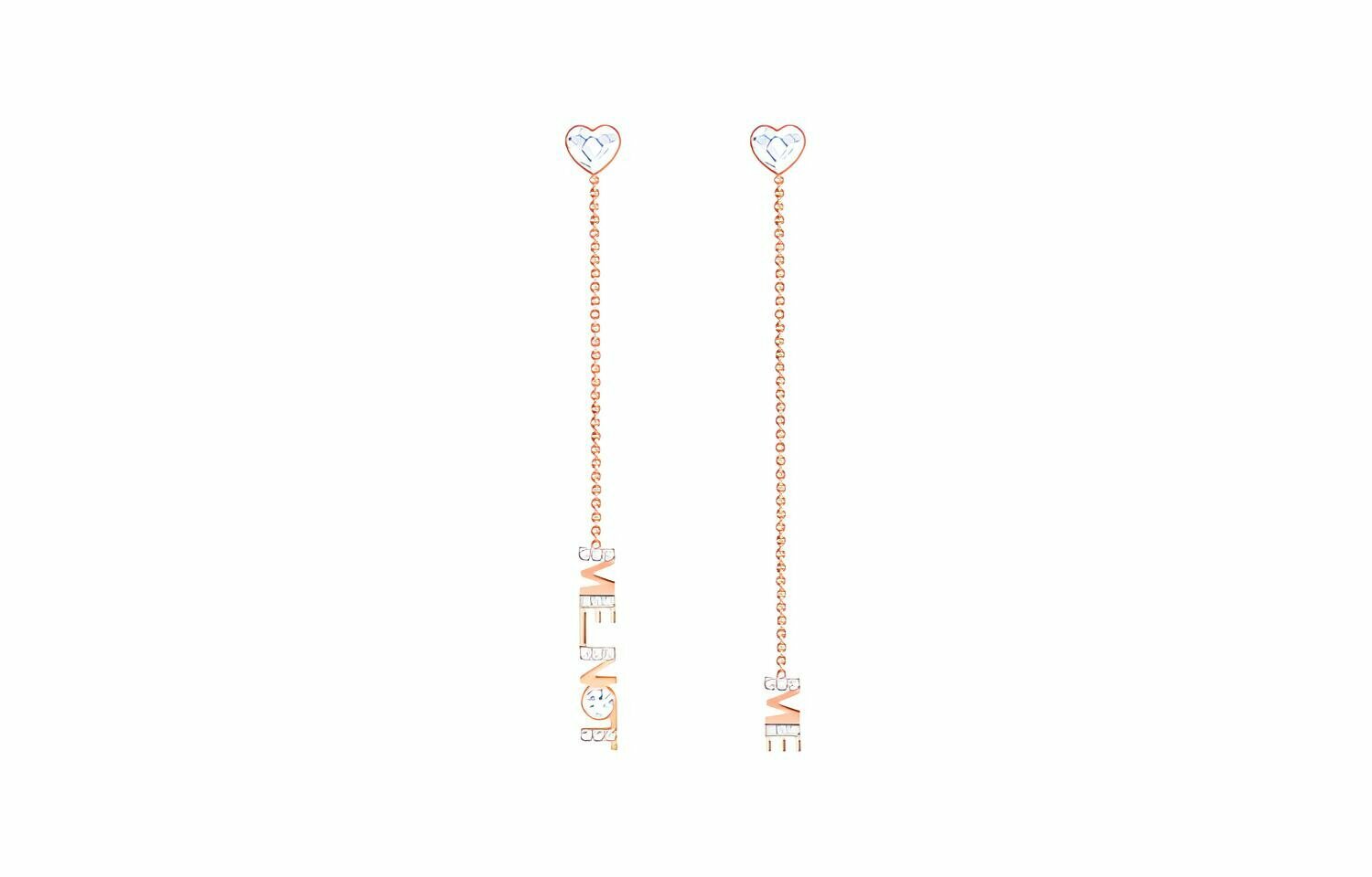 Серьги с подвесками, кристаллы Swarovski