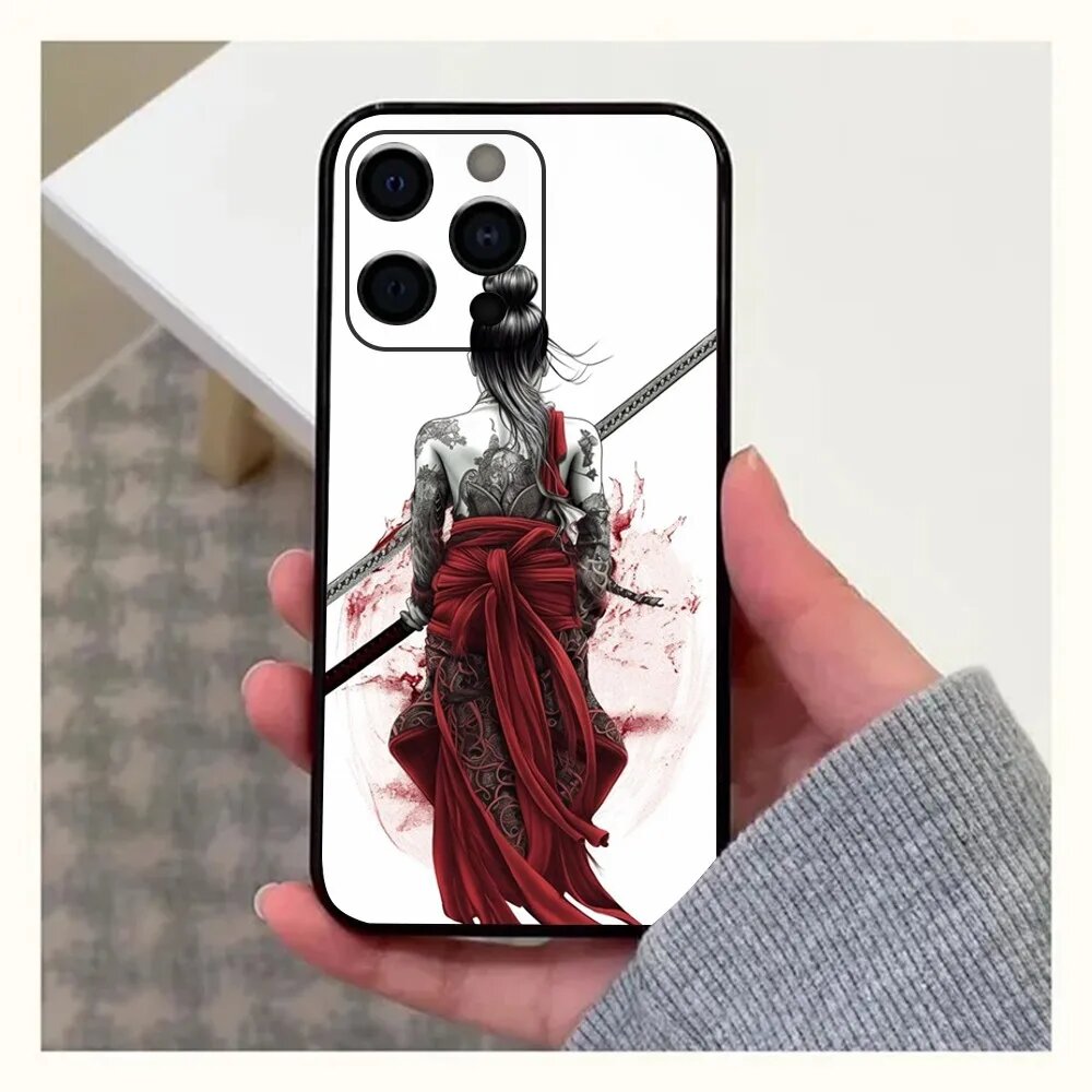 Чехол для телефона Samurai Warrior Geisha для Apple iPhone z6, iPhone12PROMAX