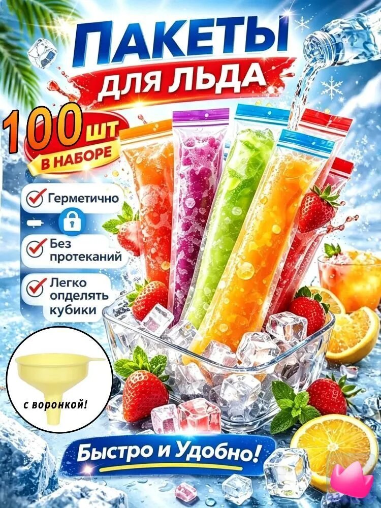Форма для льда, 100 шт