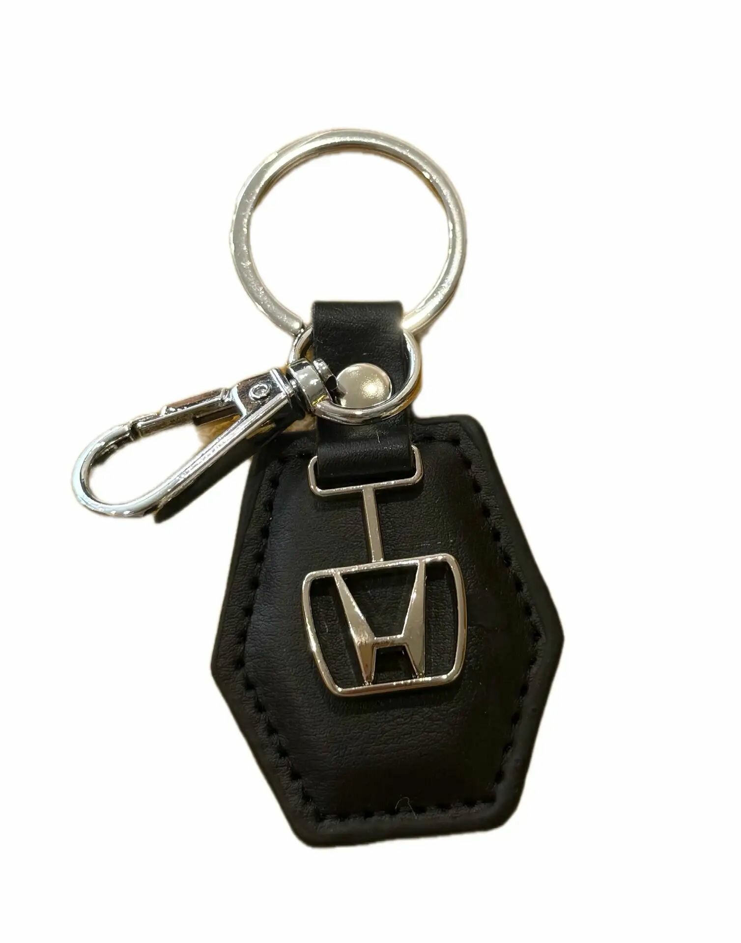 Брелок для ключей автомобиля Honda кожаный с карабином
