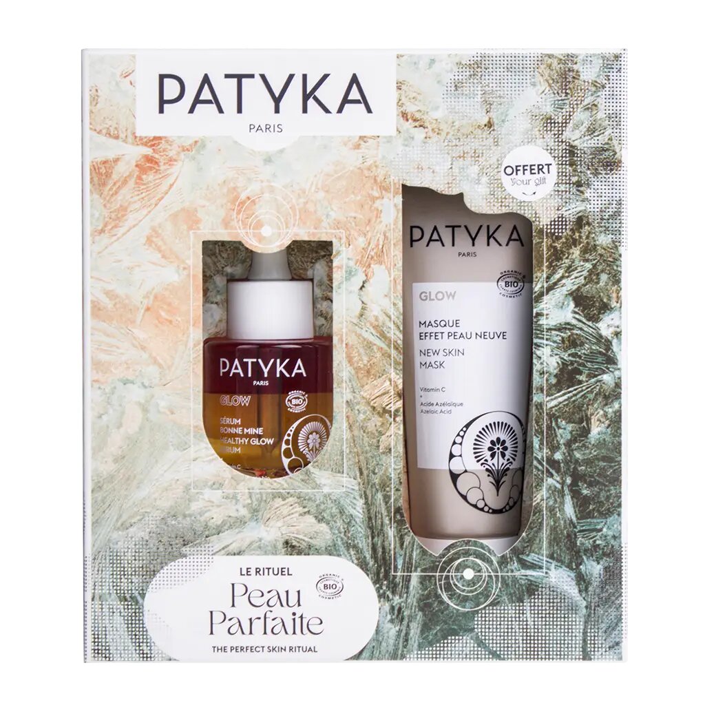 Патика/Patyka Glow Подарочный набор Perfect Skin Ritual Двухфазная сыворотка-сияние 30 мл+ Маска для лица 50 мл 1 уп