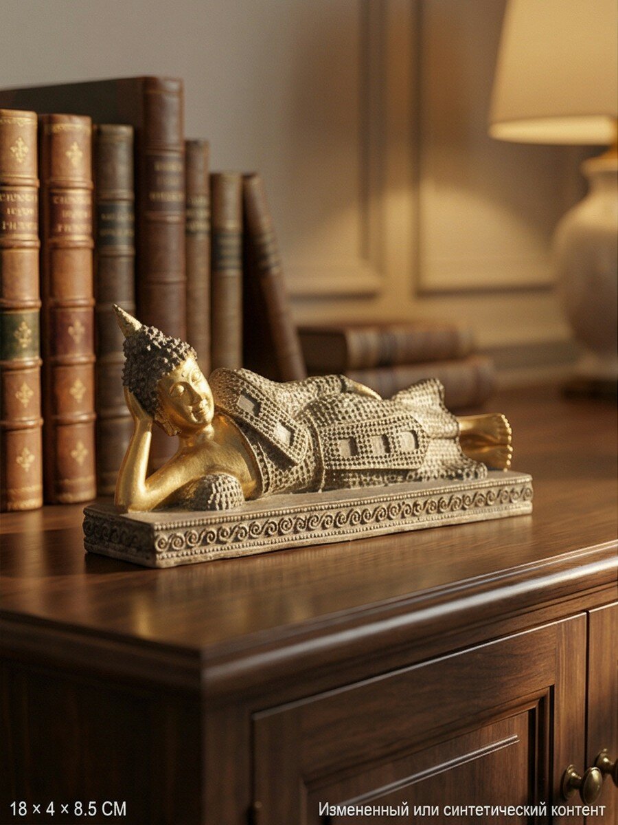 Фигурка декоративная "Будда", L18 W4 H8,5 см