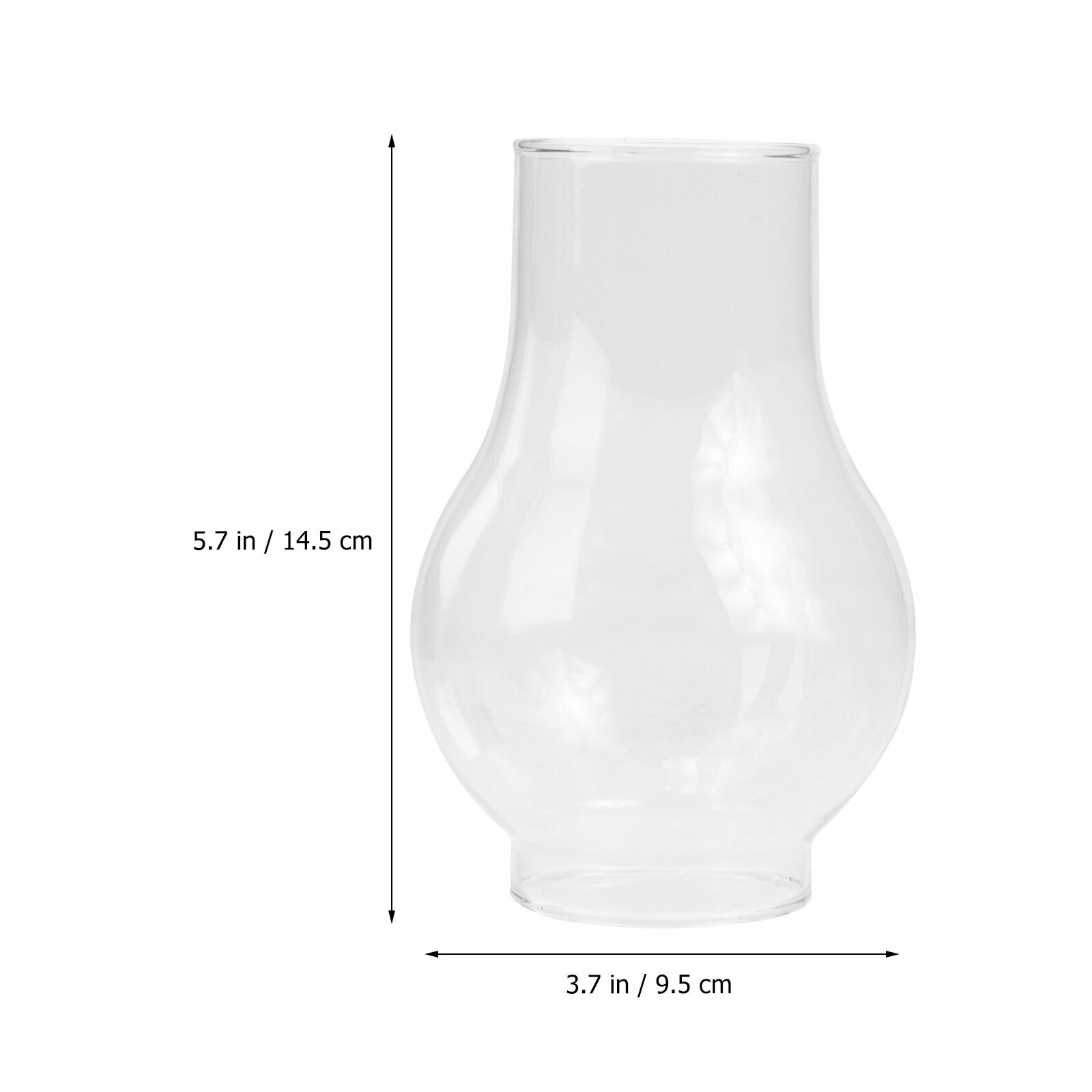 Прозрачный Светильник Из Стекла 15x10.5Cm Для Керосиновых И Настенных Ламп Оформление Интерьера