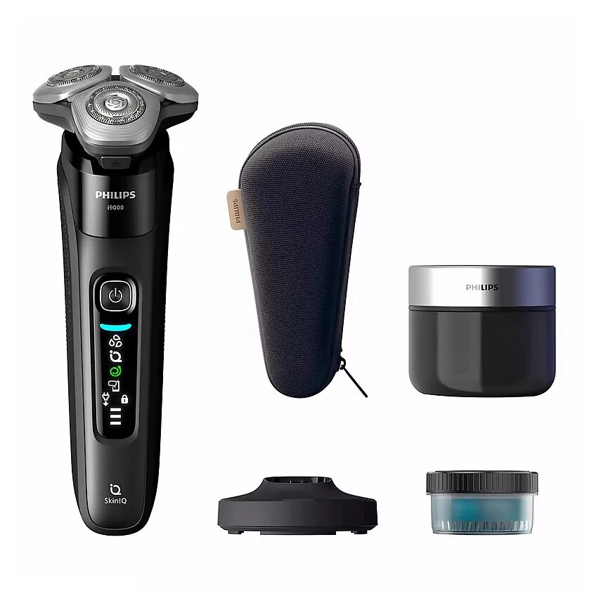 Электробритва Philips i9000 XP9000/30, автономная, влажная/сухая, роторная, дисплей