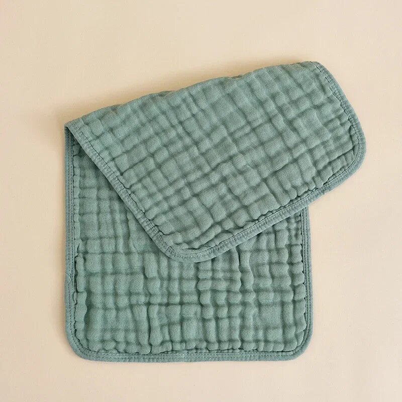 Детские полотенца из муслина, темно-зеленые, C110-green