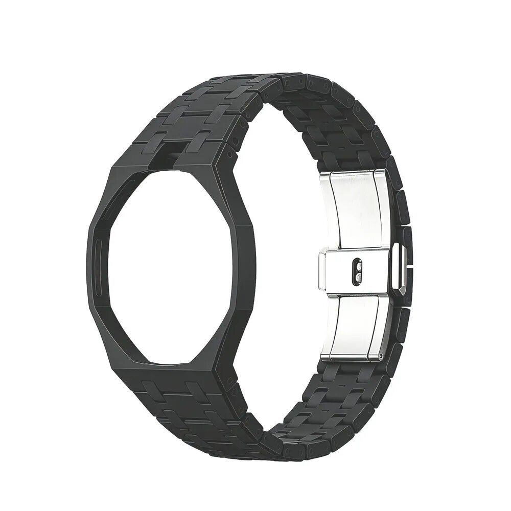 Биокерамический ремешок с чехол для AP x Swatch Bioceramic Royal Pop, роскошный комплект модов AP Royal Oaks для Royal Pop, Черный
