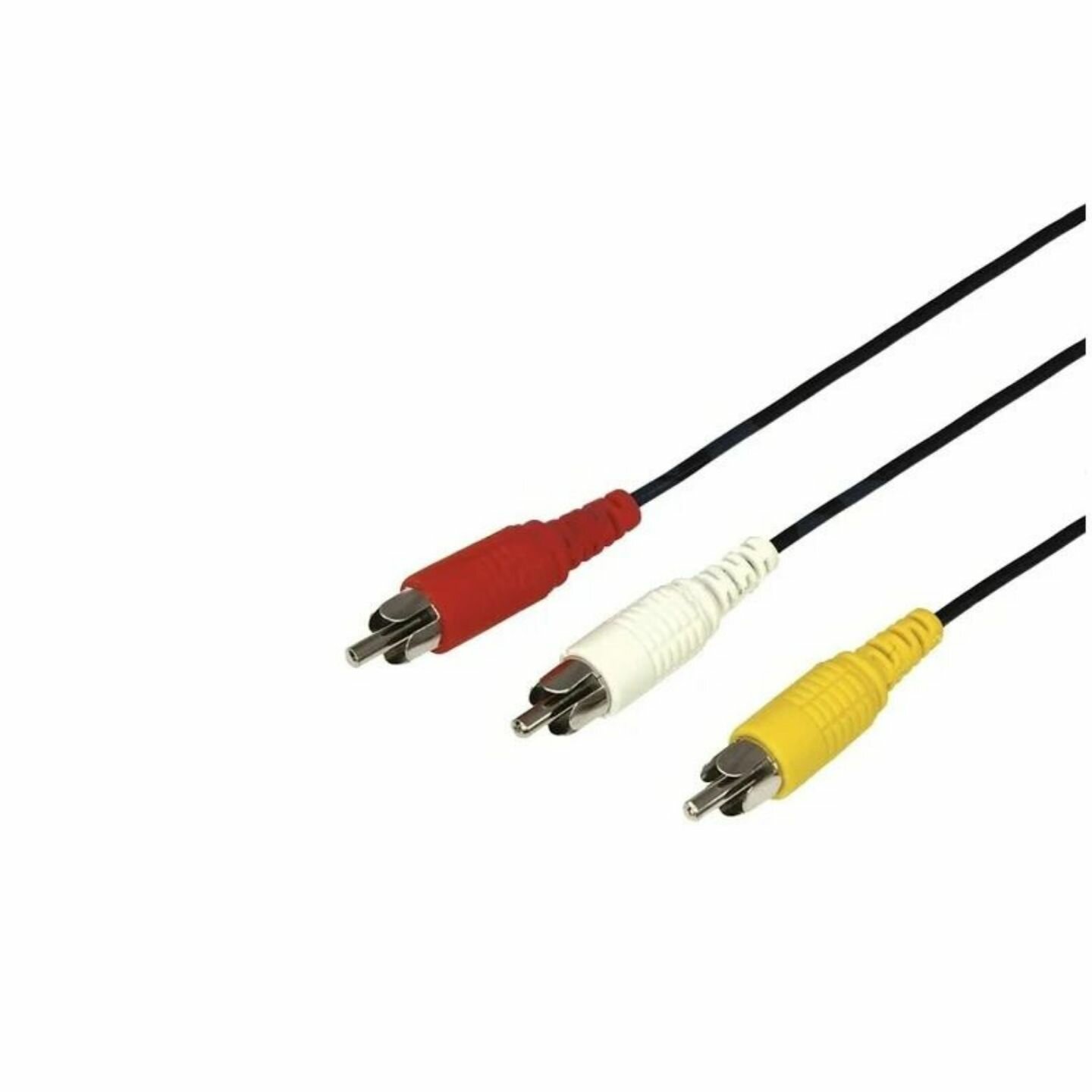 Шнур 3 штекера RCA - 3 штекера RCA, 10 м Rexant (17-0207) 2 шт