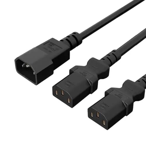 Кабель-удлинитель TOWE IEC C14 на два C13 10А 16AWG 6.5FT