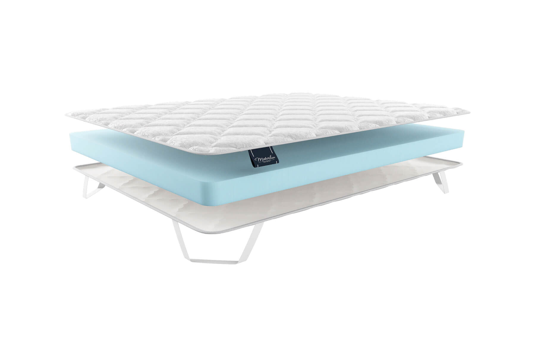 Матрас Materlux Natural foam 10 150х200 высота 11 см анатомический средней жесткости Беспружинный