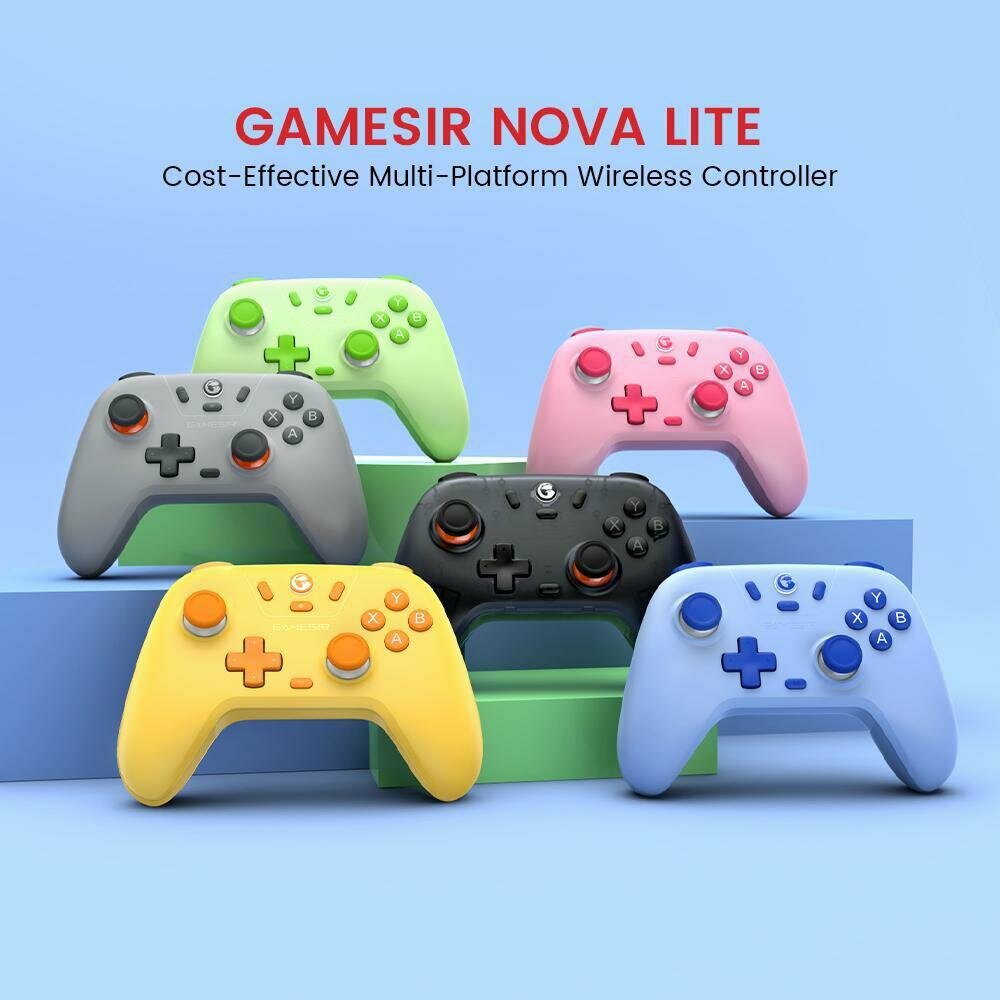 Беспроводной Bluetooth-контроллер GameSir T4N Lite для ПК Steam Switch Android iOS с турбо-вибрацией
