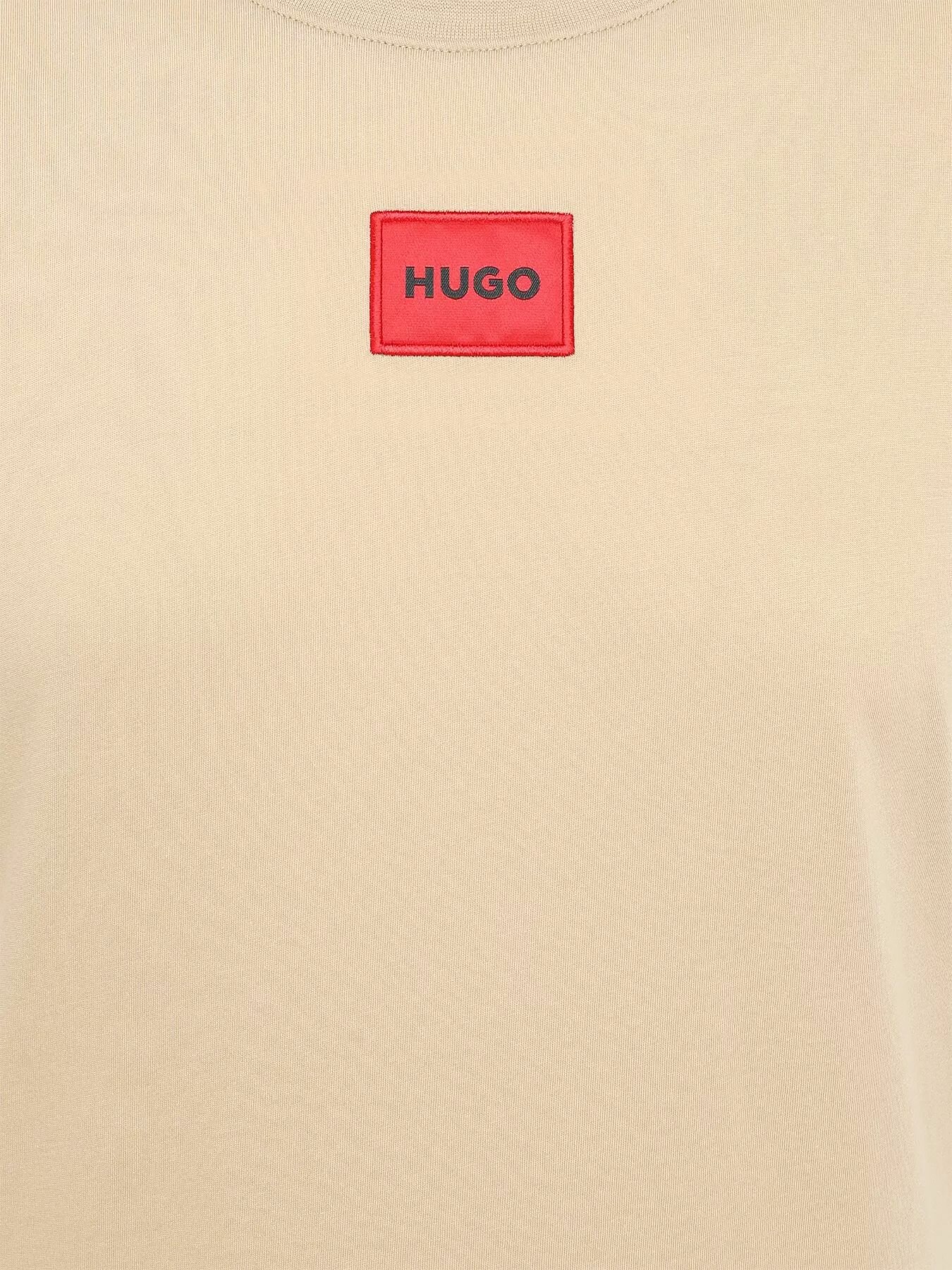 Футболка HUGO, размер M, бежевый — фото 1