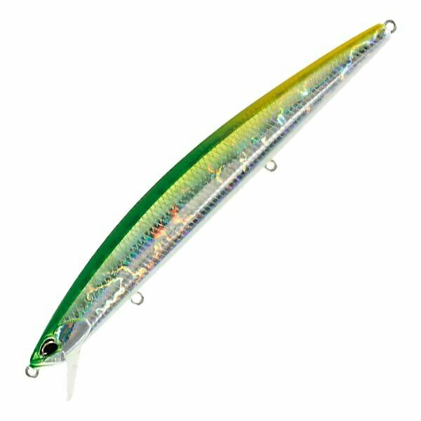 Воблер DUO Tide Minnow Lance 140 #ADA0664 Green Yellow, тонущий, 25,5 г.
