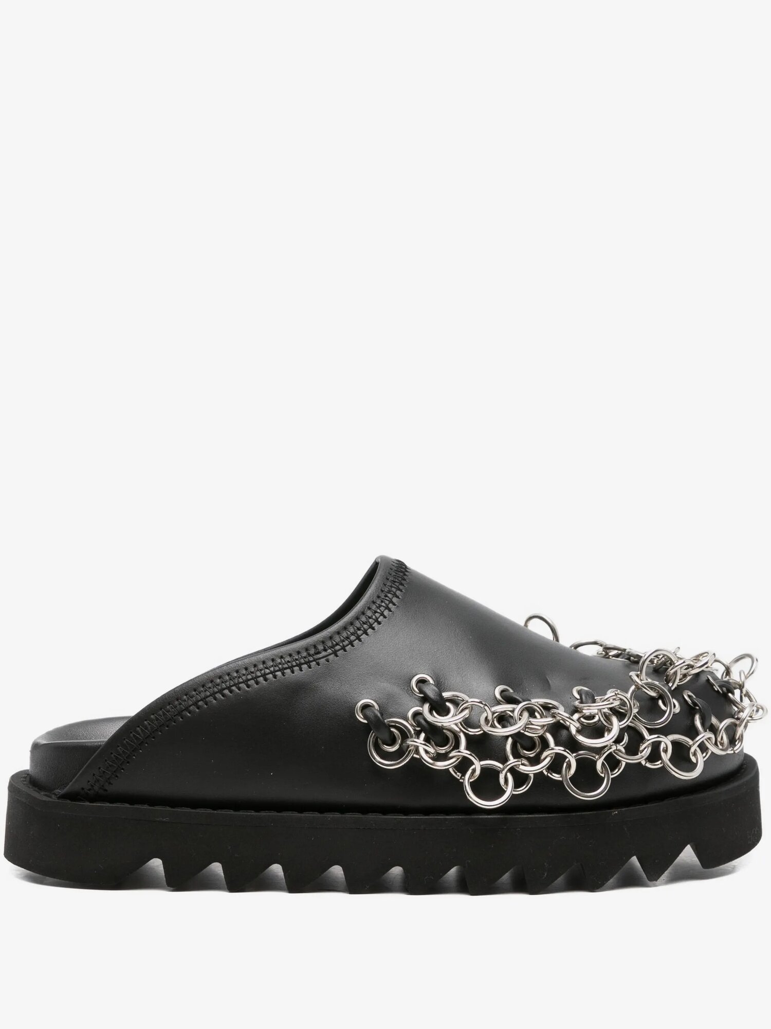 Мюли Chain-embellished leather mules