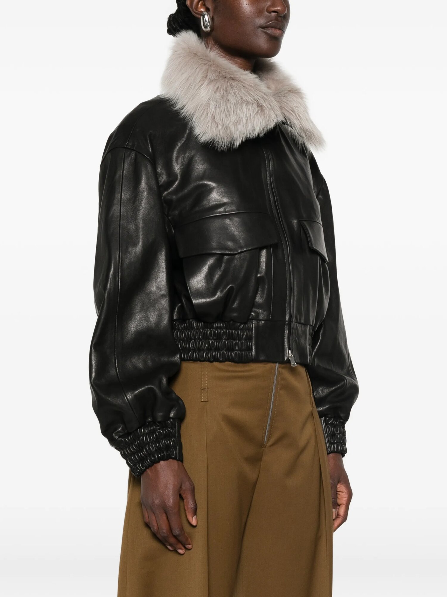 Куртка Nour Hammour Ellery leather jacket, размер 44 — фото 1