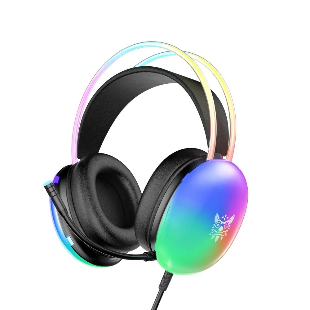 ONIKUMA Наушники проводные с микрофоном, USB Type-C, черный