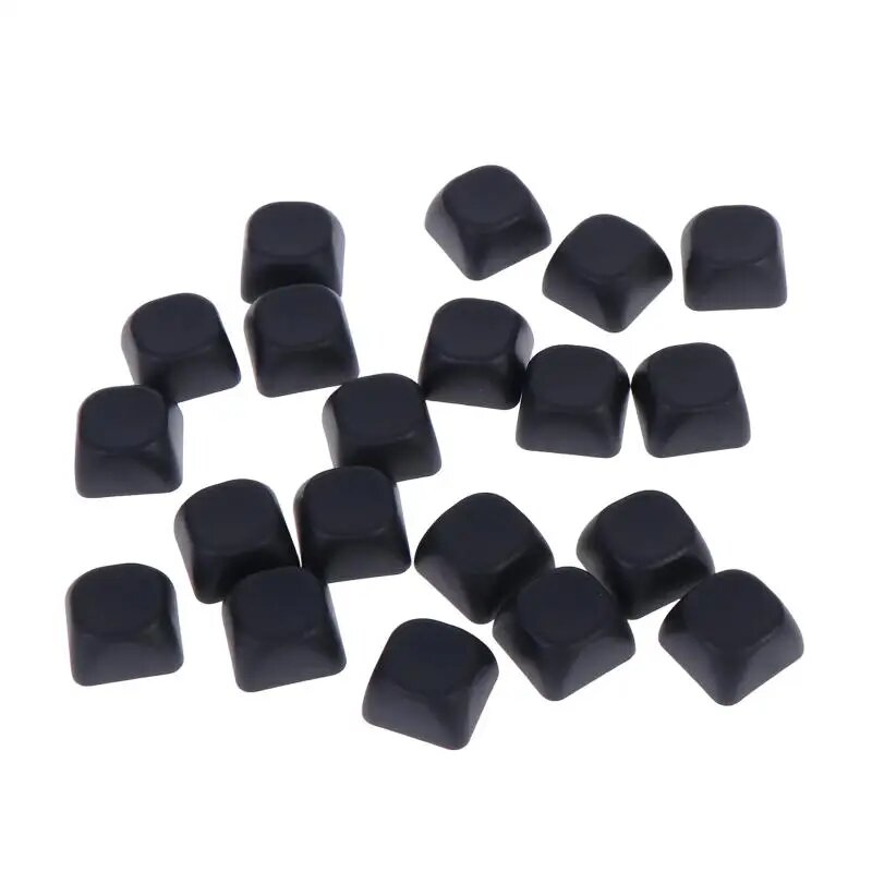 JINHF PBT-кейкапы 1U 10/20 шт. без надписей 20pcs Black
