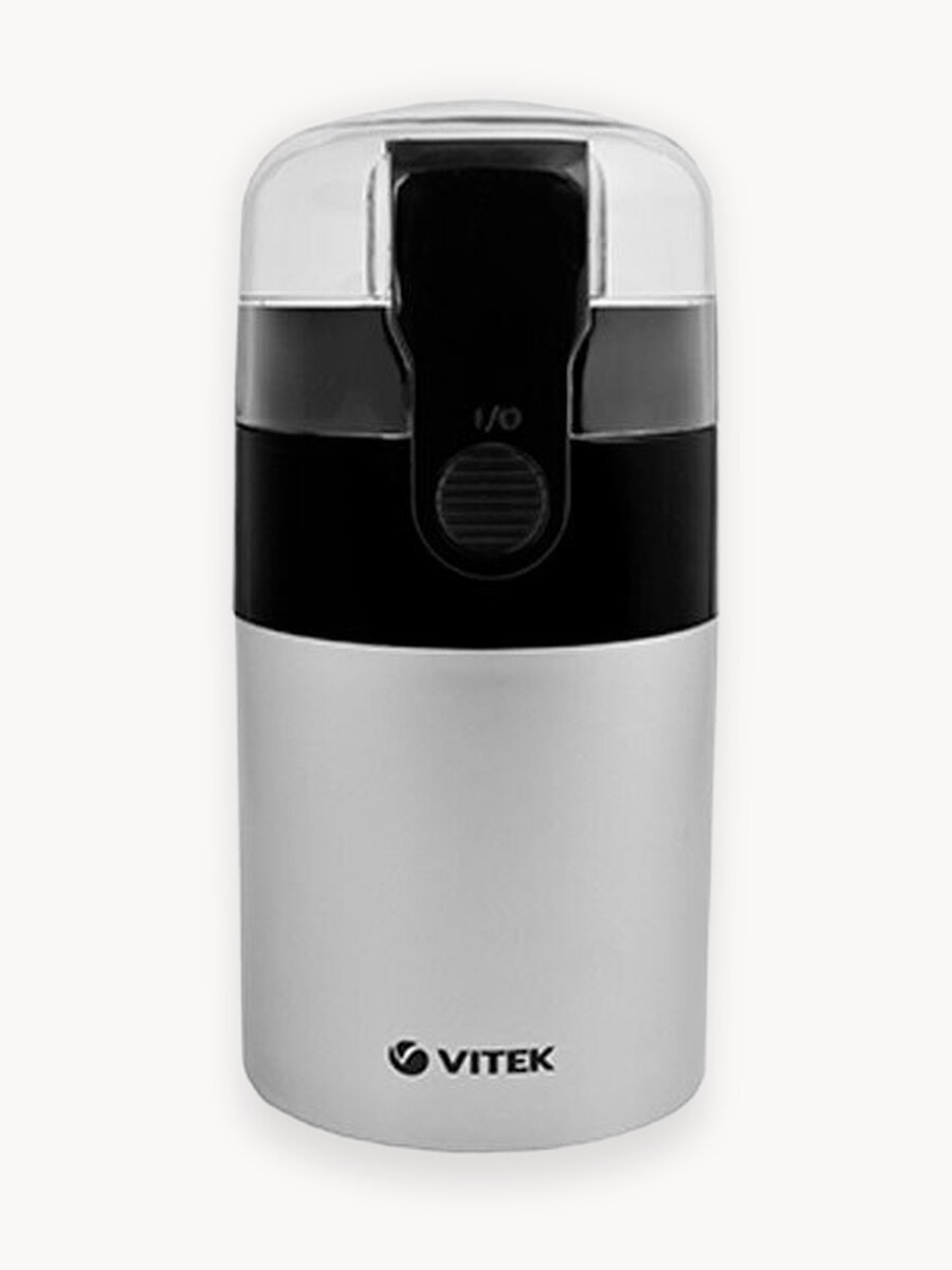 Кофемолка Vitek VT-1540, 120Вт, 40граммов вместимости, серебристый