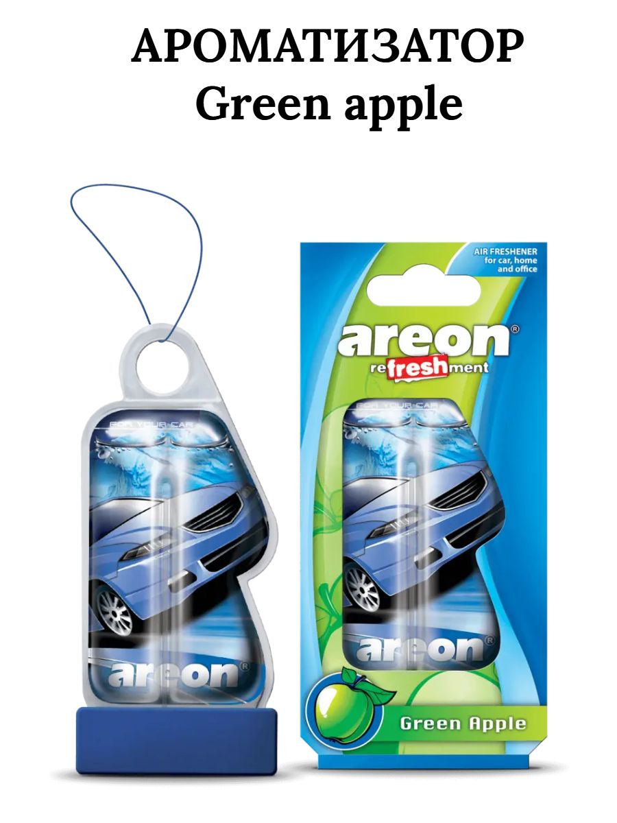 Areon Ароматизатор автомобильный, Green Apple, 8 мл