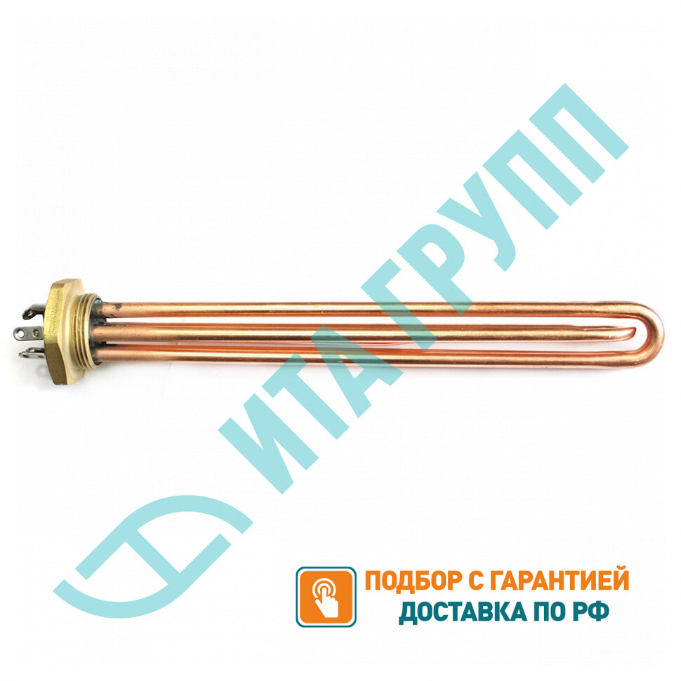 Блок ТЭН для котла 6кВт, L315мм, G1" 1/4 42мм , OSO, Эван, Protherm, 68160