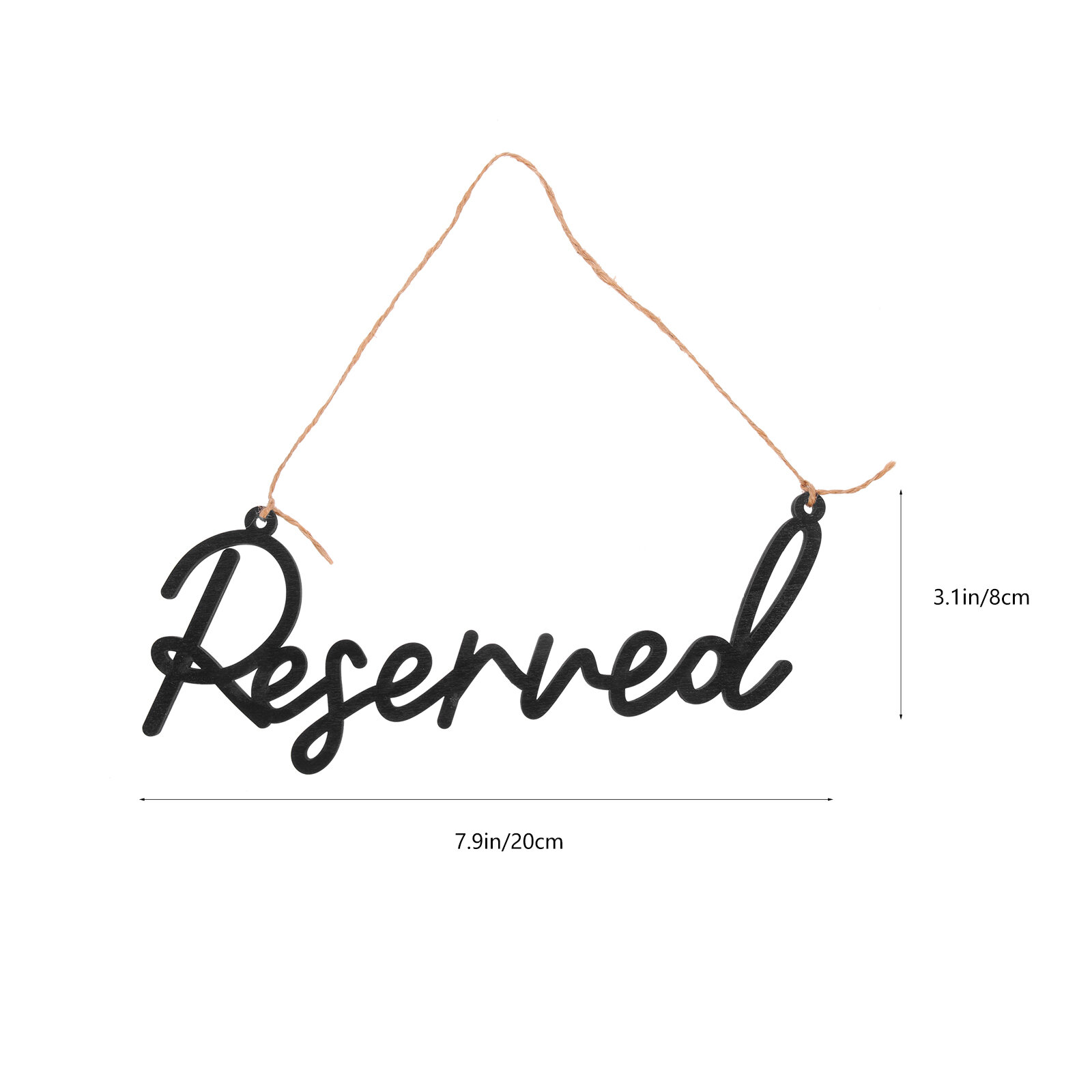 6 Штук Декоративных Знаков Reserved Элегантные Деревянные Знаки Для Стульев На Свадьбу 20X8X0 4Cm