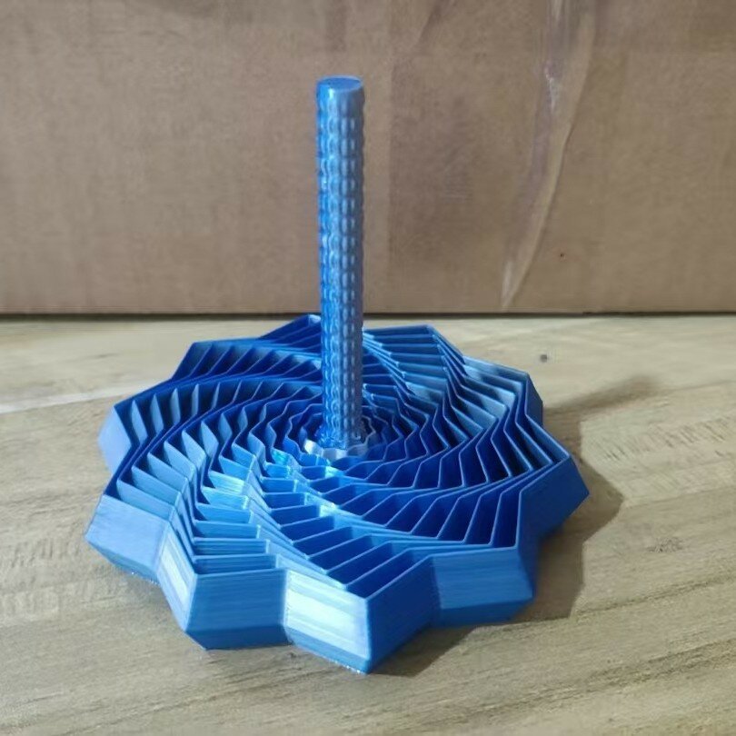 3D-печатная восьмиугольная морковная башня с ручкой, антистрессовая игрушка для пальцев для детей.