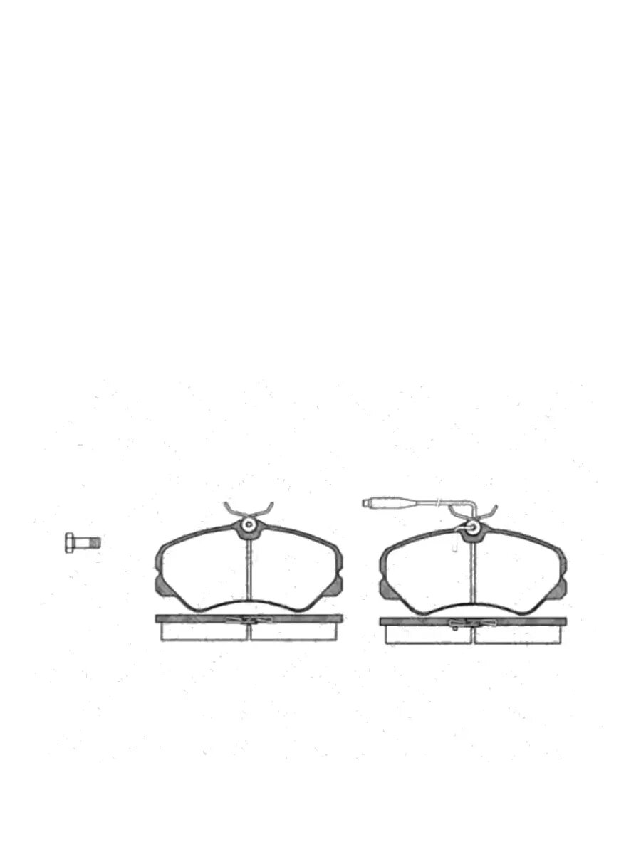 Колодки тормозные Peugeot 405 1.4-1.9D 87-95