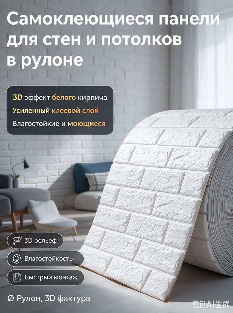 Самоклеящиеся панели для стен и потолков
