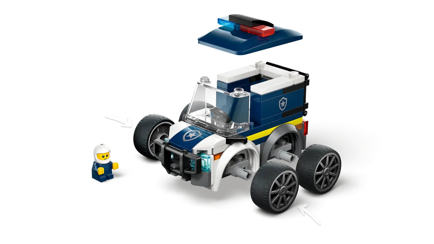 Конструктор LEGO City 60481 Полицейская машина, синий, 71 дет. — фото 1