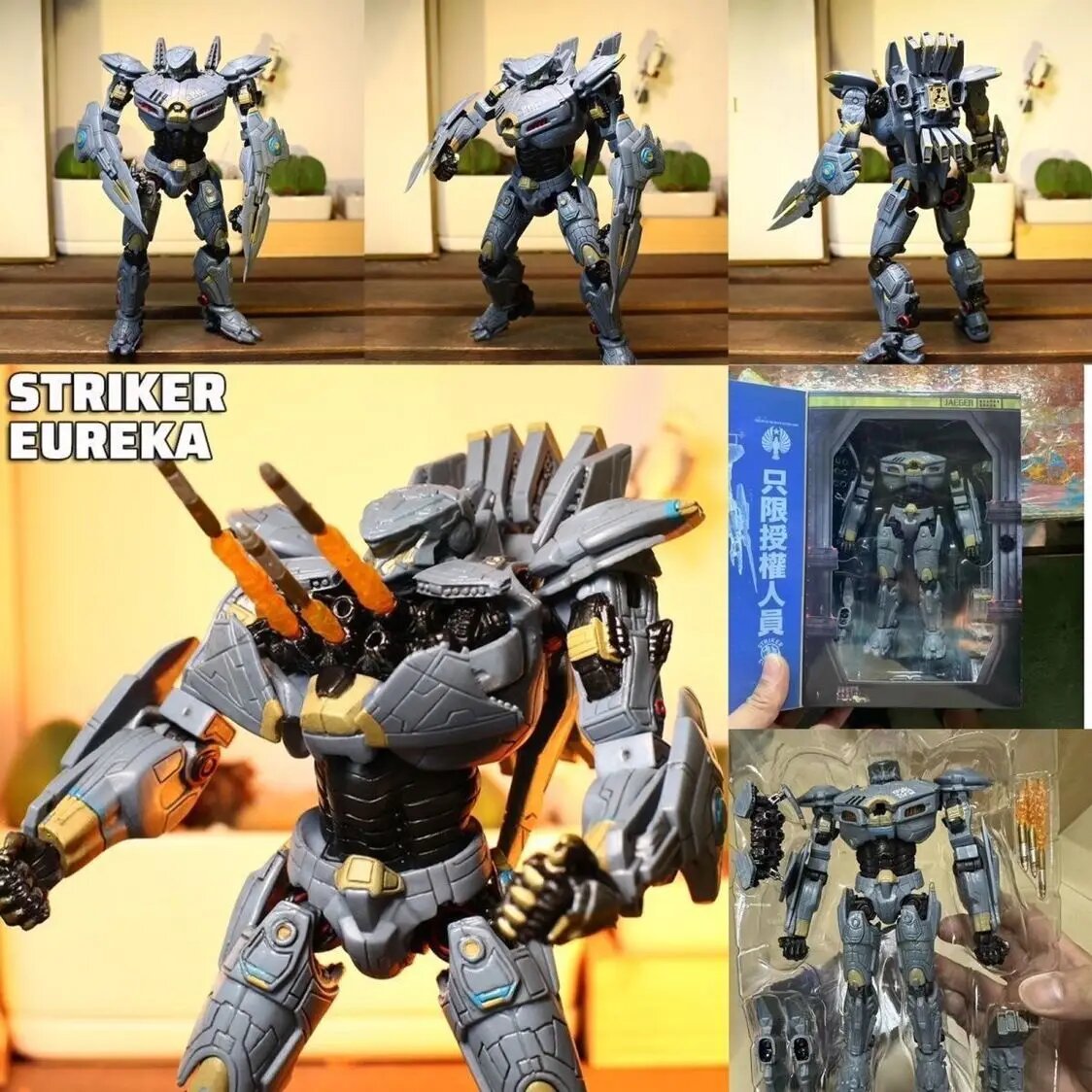 Фигурка Pacific Rim 20 см Gipsy Danger Crimson Typhoon Cherno Alpha Light Emit NECA C