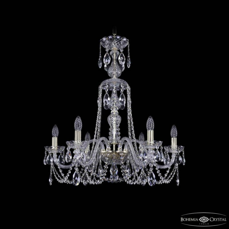 Подвесная люстра Bohemia Ivele Crystal 1402 1402/6/240/XL-73 G