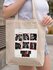 Сумка шоппер PRINTSHOT, фактура рельефная, бежевый