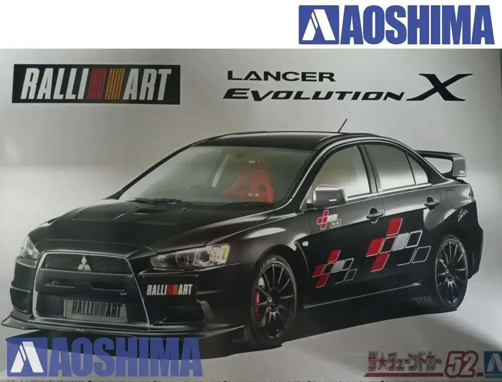 Сборная модель 1/24 Rallyart CZ4A Mitsubishi Lancer Evolution X 2007 car model kit
