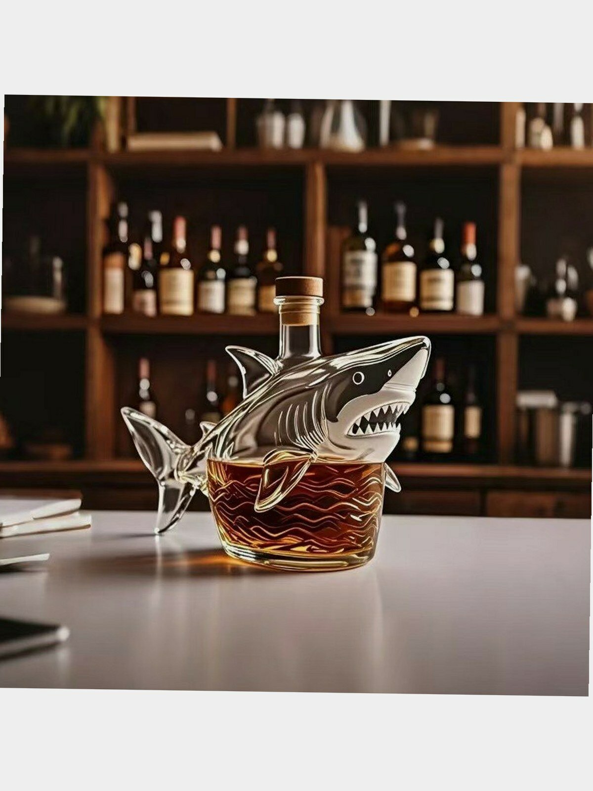 Бутылка виски "Акула", Креативный дизайн винной бутылки, Shark Whiskey Bottle