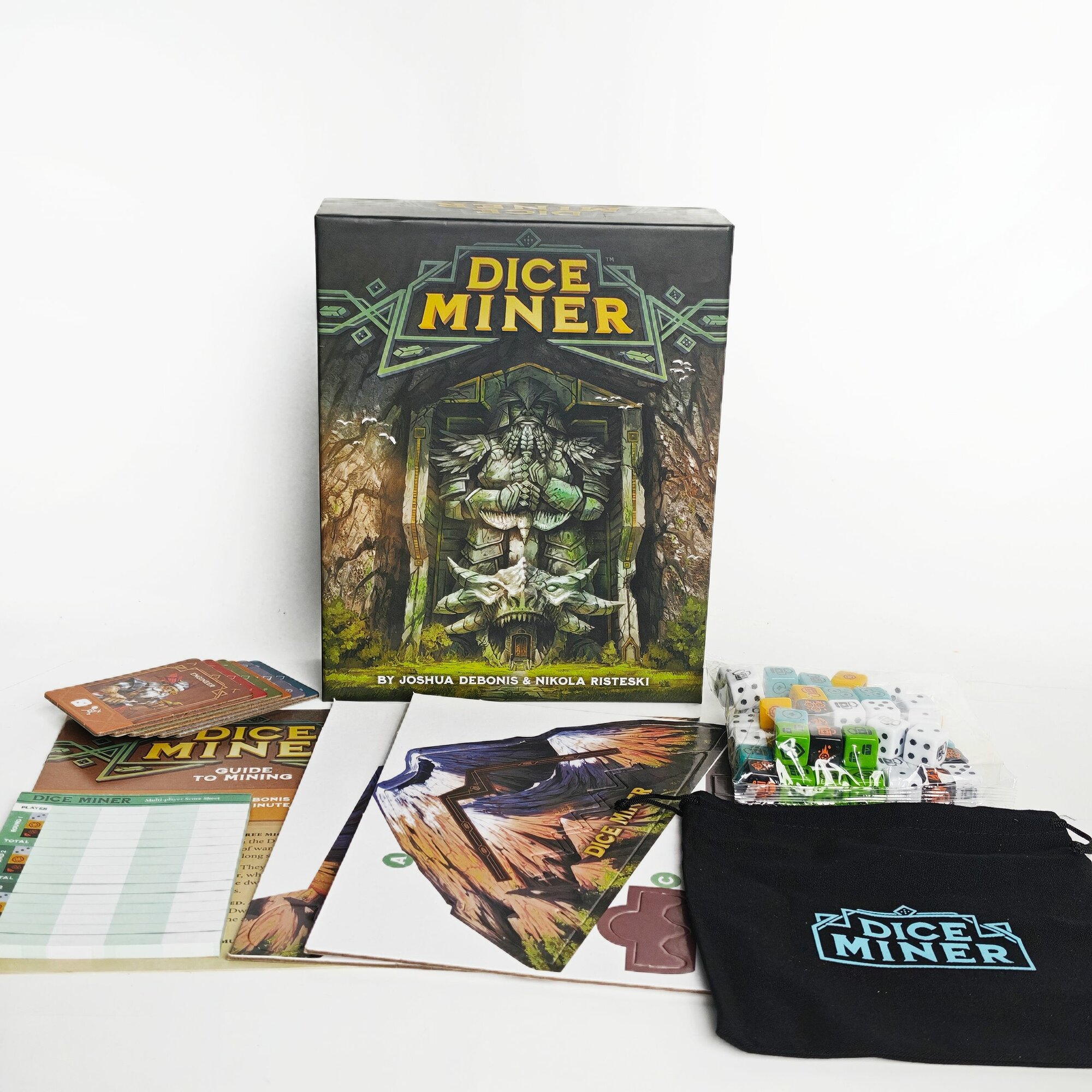 Настольная игра DICE MINER BACKER PACK. Косточное приключение агента, семейное развлечение, сбор друзей на праздник, лучший подарок.