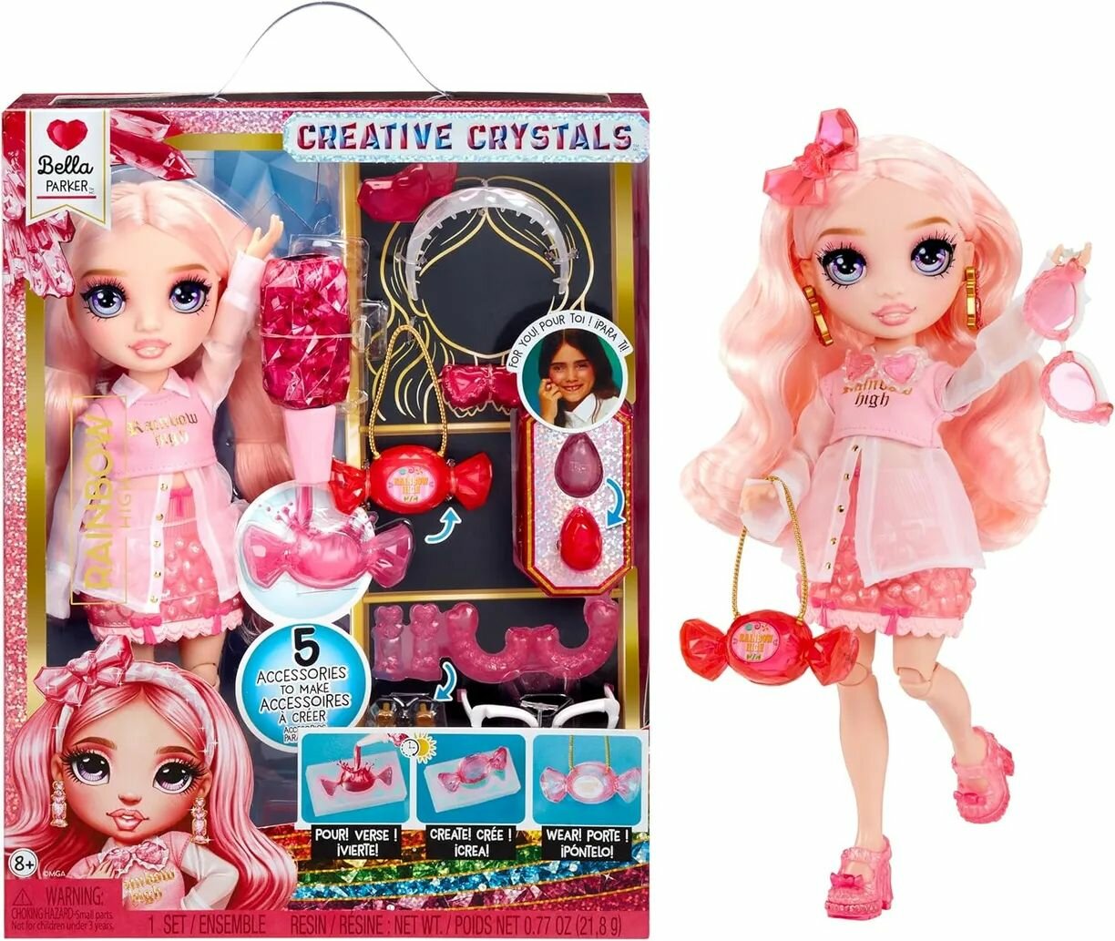 Кукла модельная Rainbow High Creative Crystals Bella 121367