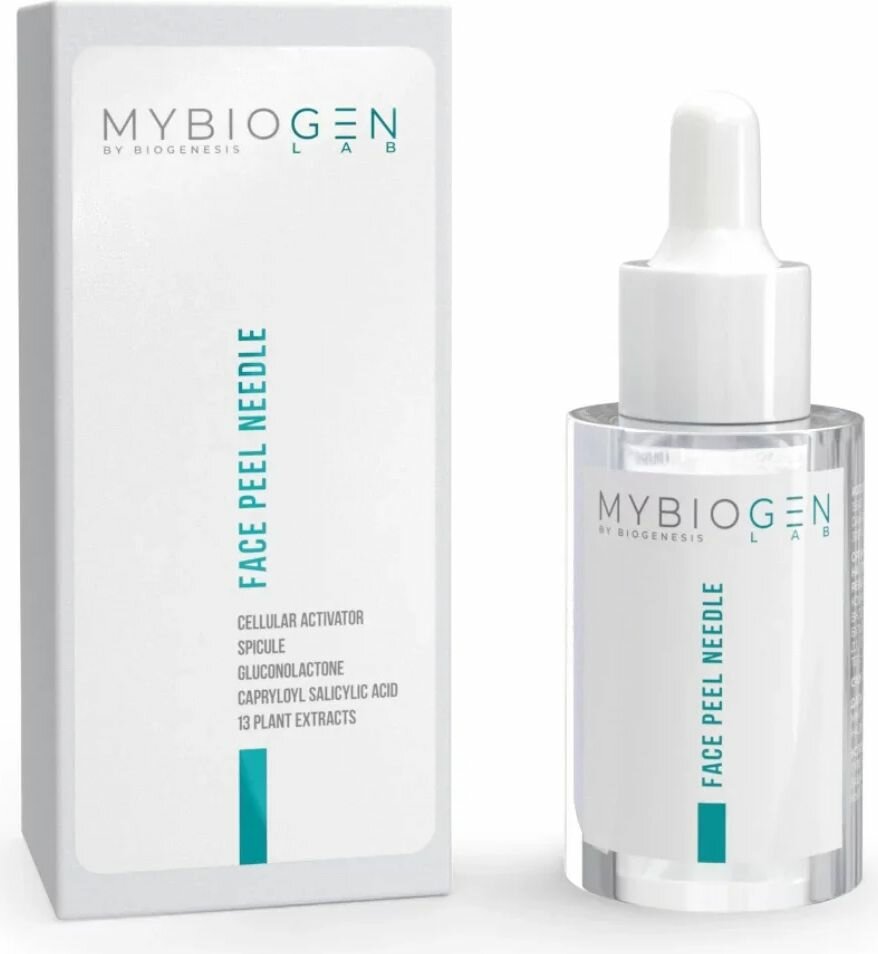 MYBIOGEN Пилинг с активатором клеток для кожи лица при куперозе и пигментации Face Peel Needle, 30 мл.