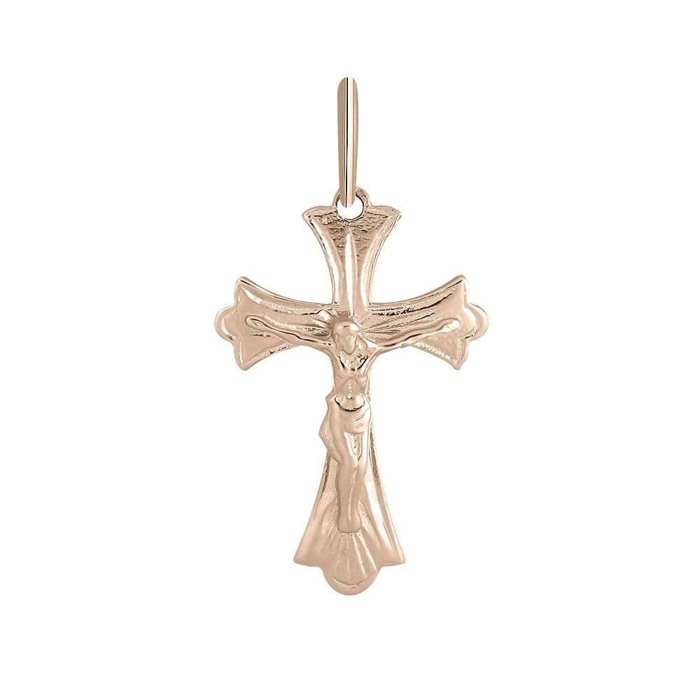 Подвеска, красное золото, 585 проба, гравировка