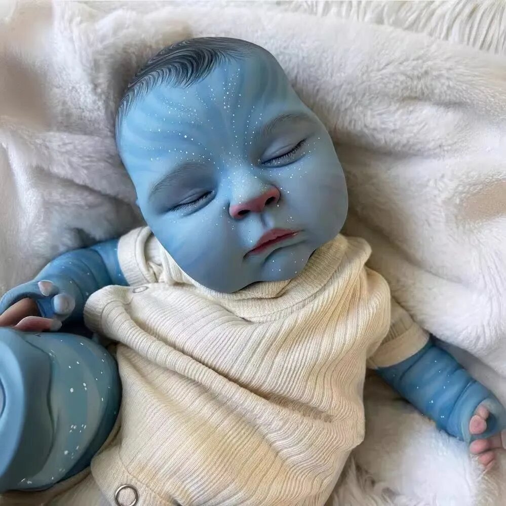 Кукла Reborn Avatar Baby Doll, 48 см, винил, силикон, с закрывающимися глазами и сгибающимися руками/ногами — фото 1