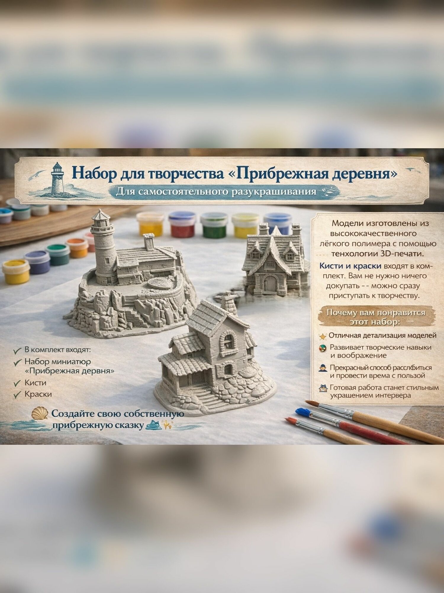 Набор Миниатюра (Прибрежная деревня)