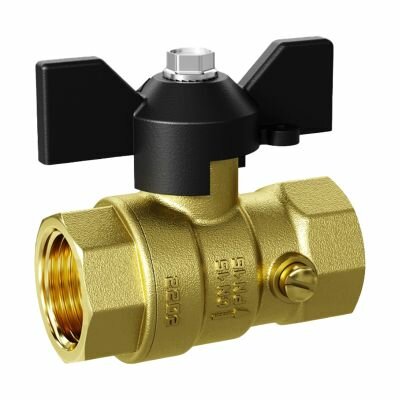 Кран шаровой для газа угловой муфтовый полнопроходной (бабочка) LD Pride 1/2"