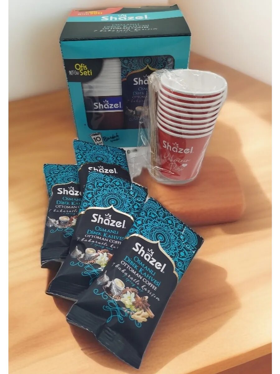 Кофе Shazel "Osmanl Dibek" , турецкий, 7 специй, набор 20г, 10шт