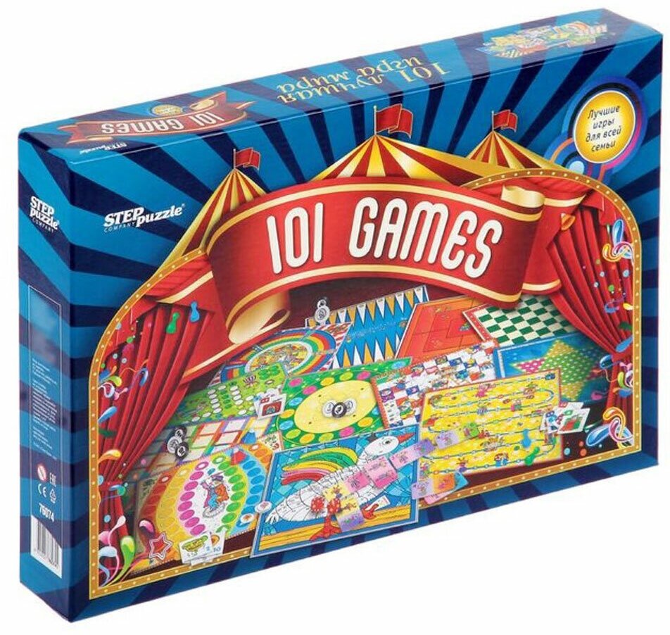 Настольная игра Step Puzzle "101 лучшая игра мира" арт.76074