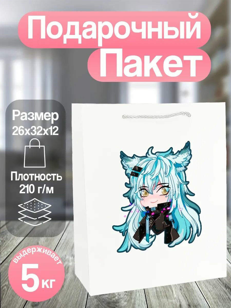 Пакет подарочный Arknights Endfield, упаковка для подарка, 26х31 см