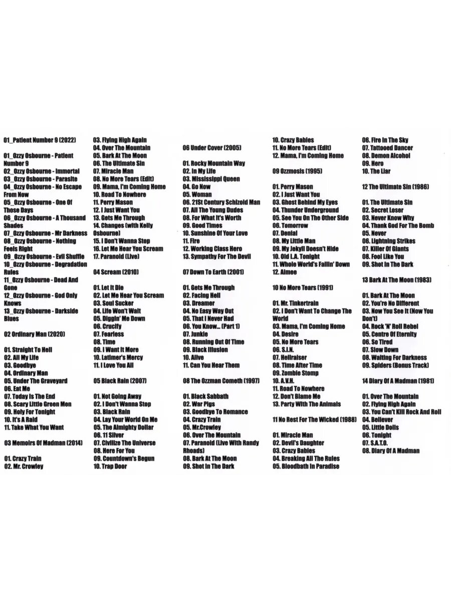 Ozzy Osbourne (Диск CD-MP3) — фото 1